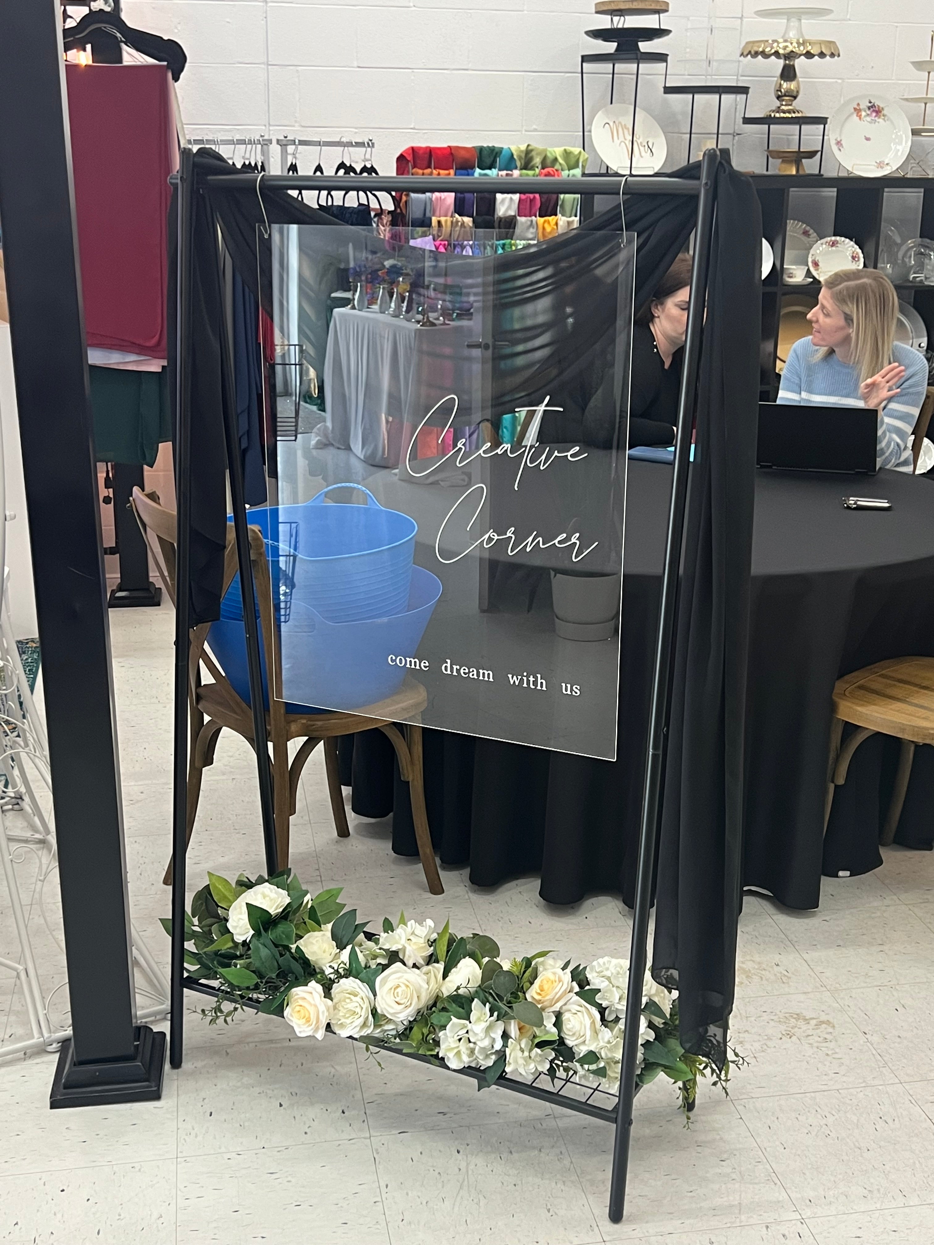 Black A Frame Stand – Infinity Events & Decor