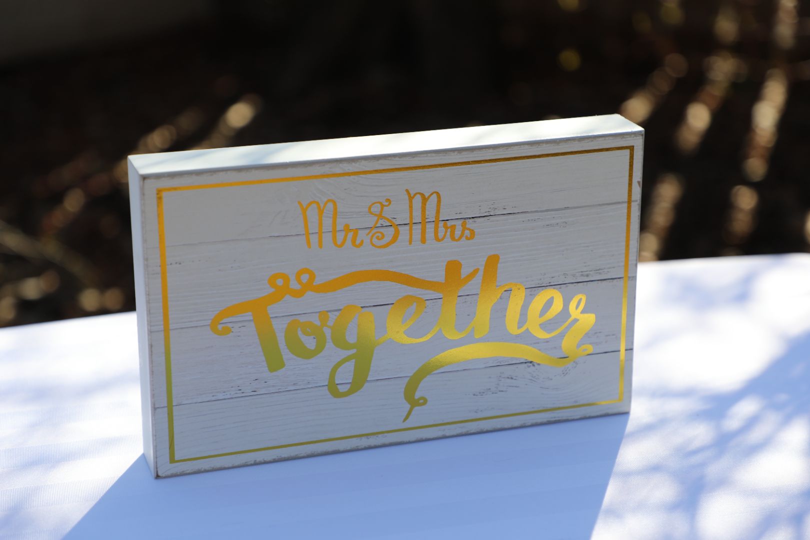 Mr. & Mrs. Together Sign – Infinity Events & Decor