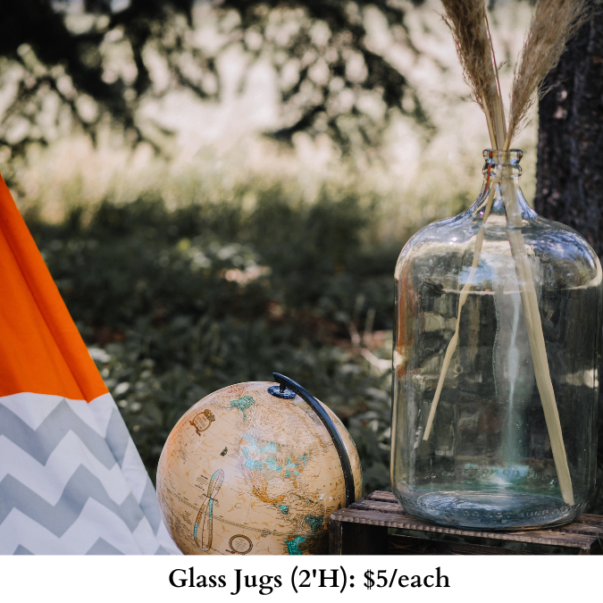 Glass Jugs – Infinity Events & Decor