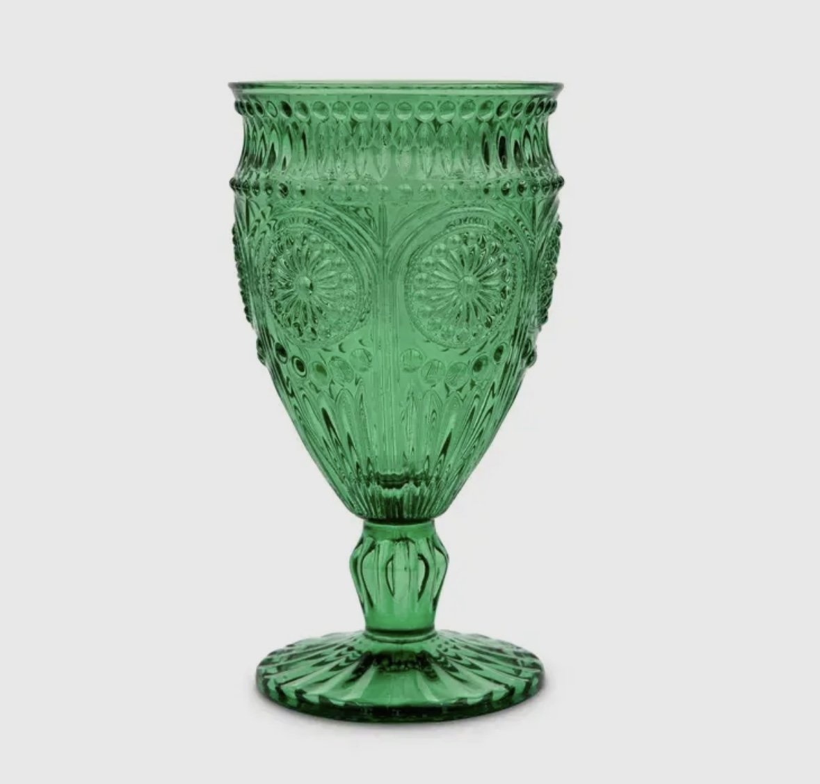 Emerald Green Footed Goblet – Infinity Events & Decor